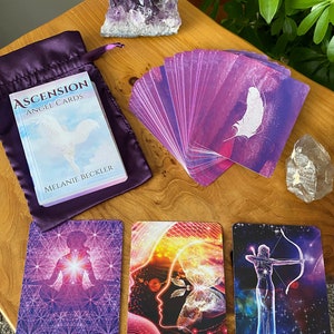 Ascension Angel Oracle Cards, Melanie Beckler, Channeling Guidebook - Etsy