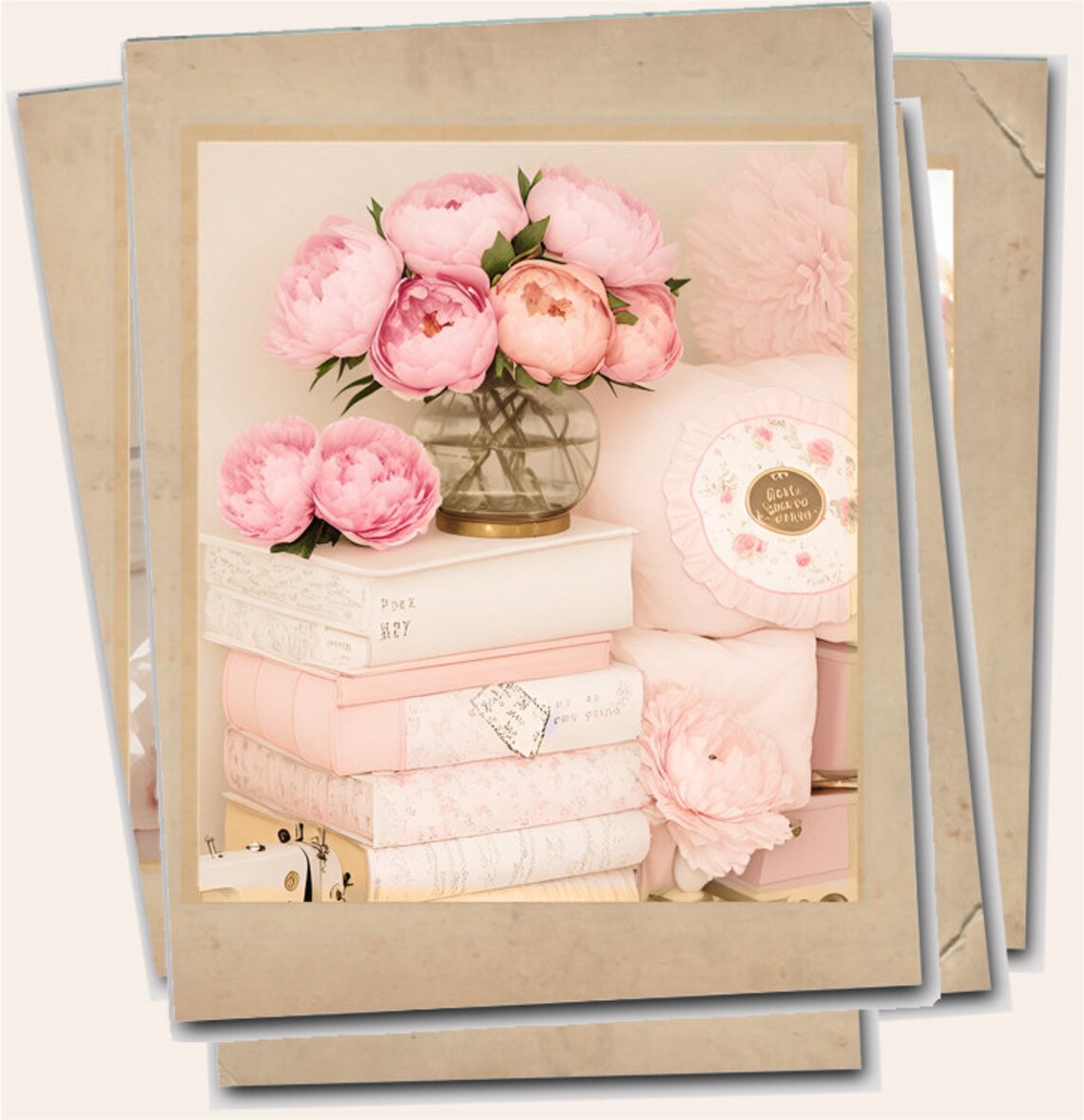Old Photographs, Printable Shabby Roses Images / Chic, Pink, Vintage ...