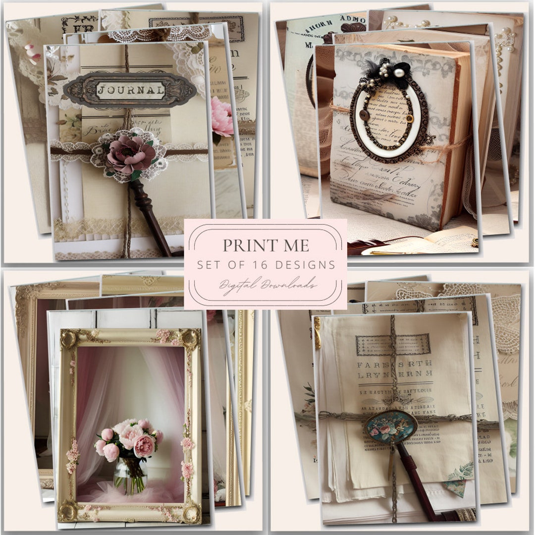 Vintage Printable Collage Style Prints / Digital Downloads for Junk ...