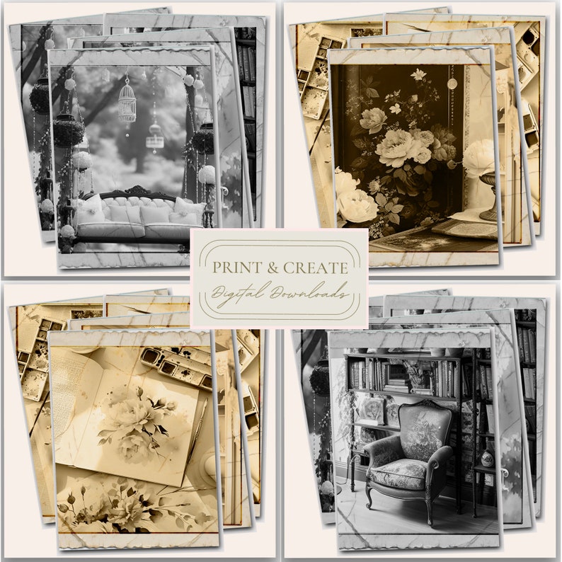 Old Photos Printable Images / Vintage, Ephemera, Prints / Junk Journal ...