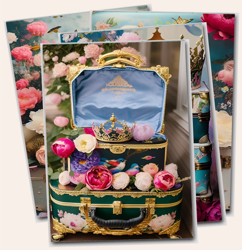 Rococo Style Printable Images / Women, Birds, Boxes & Sofas Prints ...