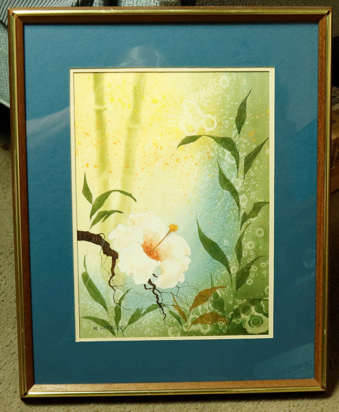 Signed Original M. Leffler - Hibiscuis - Etsy