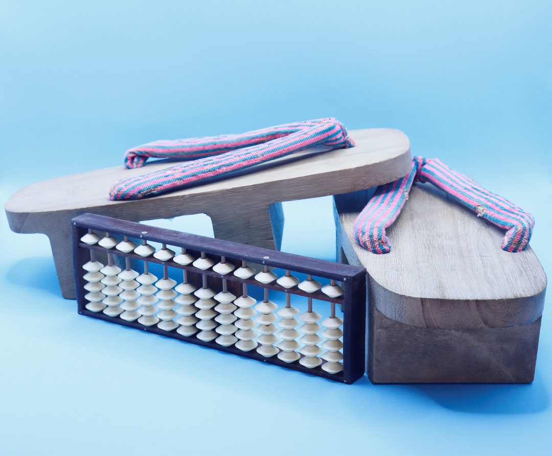 Japanese Geta and Tiny Abacus, Super Cool Collectibles, Too Tiny to ...