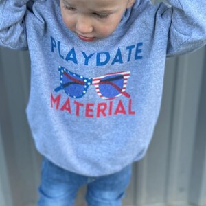 Patriotic Playdate Material Toddler Hoodie - Etsy