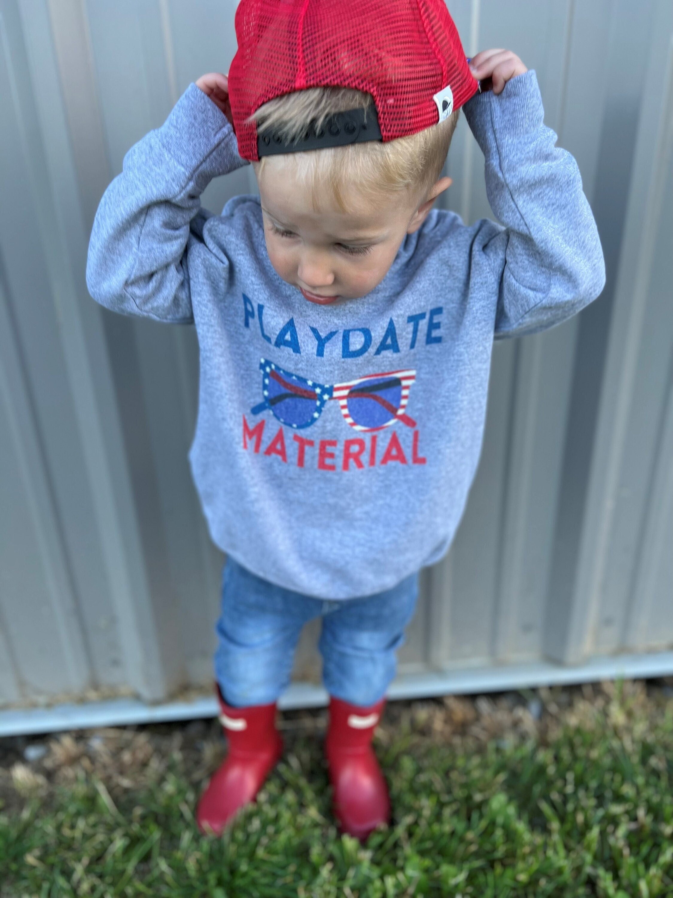 Patriotic Playdate Material Toddler Hoodie - Etsy