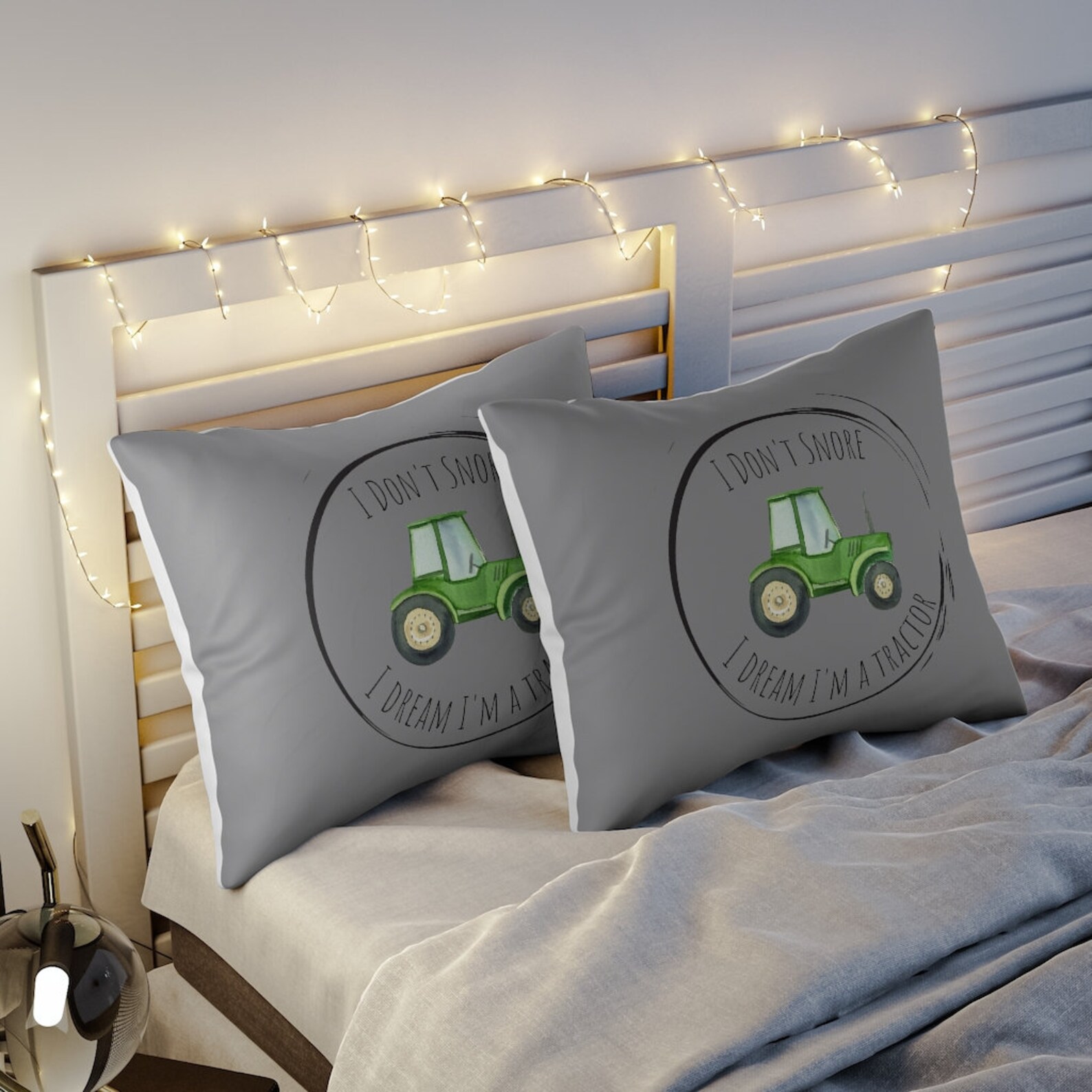 I Don't Snore I Dream I'm a Tractor Pillow Sham - Etsy