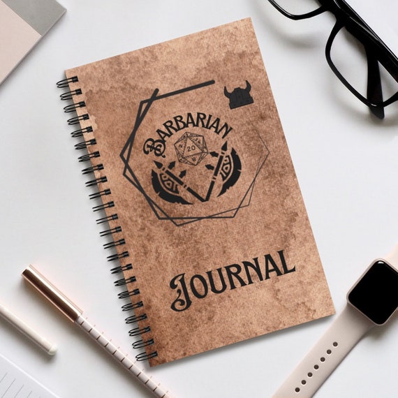 Dnd Barbarian Journal Dnd Journal Dnd Dice Journal Dnd - Etsy