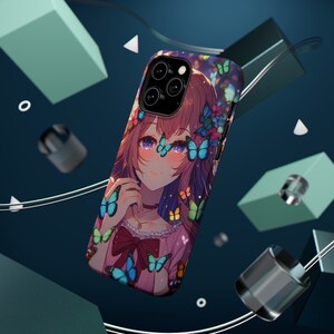 Anime Style Girl With Butterflies Magsafe iPhone Case - Magical ...