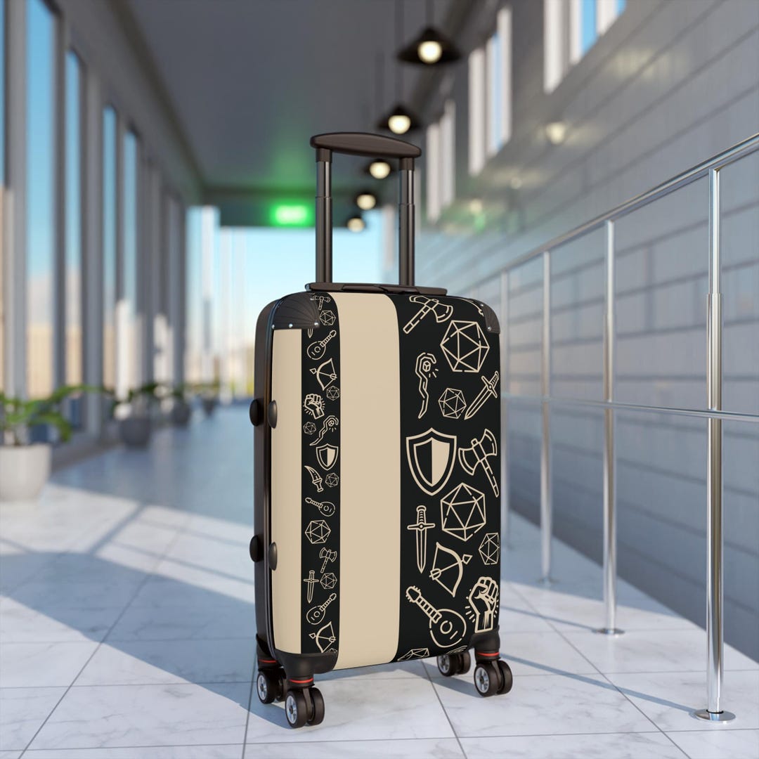 Dnd Suitcase: Hard Shell Carry-on Luggage, D20 Dice Travel Case - Etsy