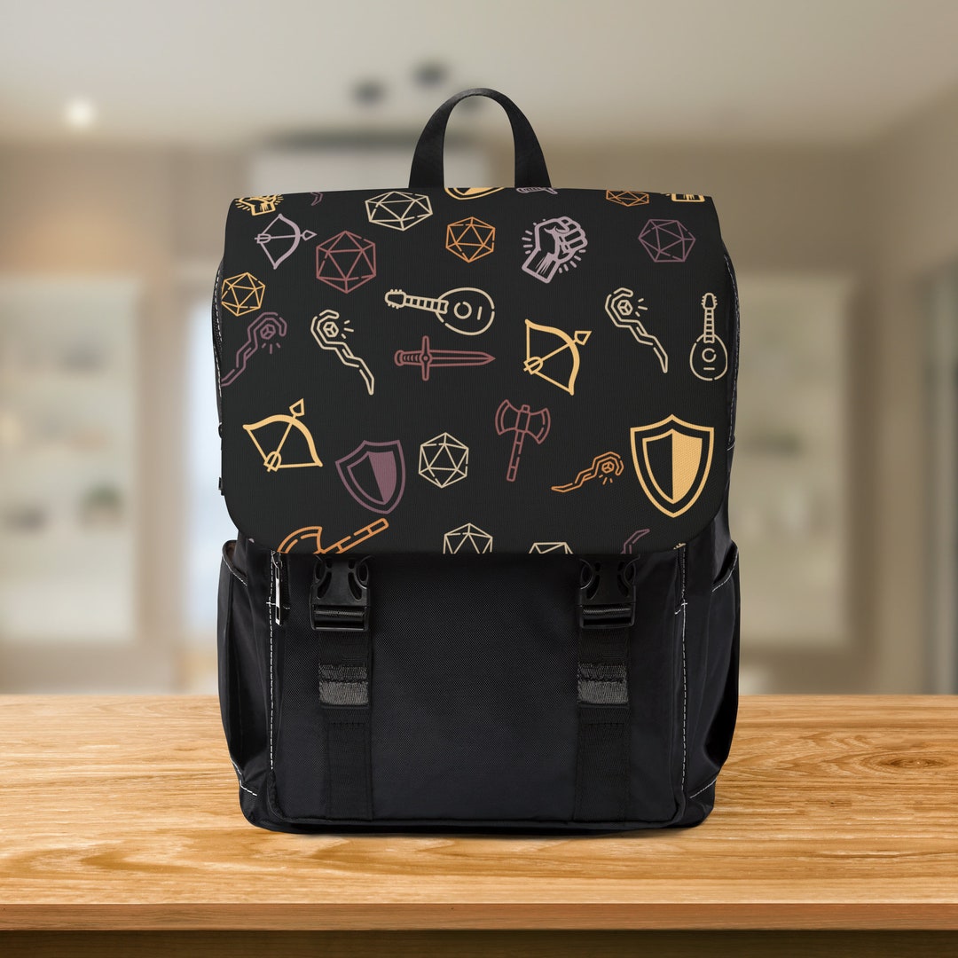 Dnd Gaming Shoulder Backpack, RPG Adventure Gear Bag, Tabletop Gamer ...