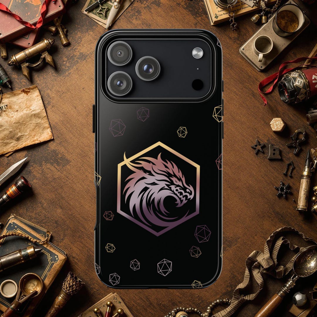 Dragon Dnd Tough Case, Dungeon Master Gamer Cover, Fantasy Bookish ...