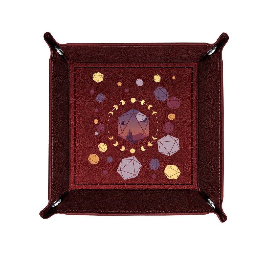 Dnd Dice Tray, Leather Vallet Tray, Dungeon Master Gift, Dnd Gifts, DM ...