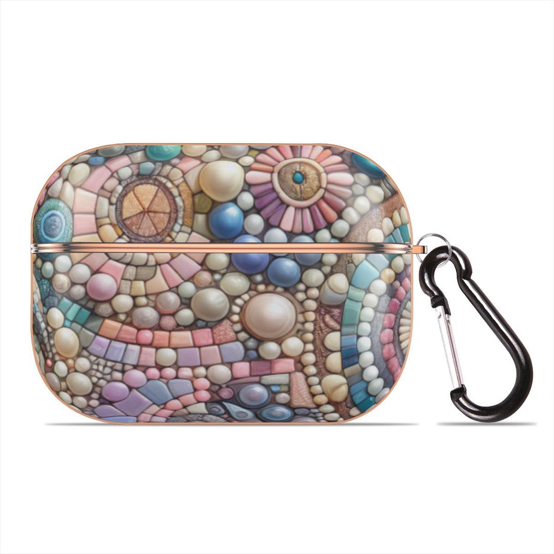 Airpods Pro Case, Mosaic Case, Pearl Art, Pink Cover, College Tech ...