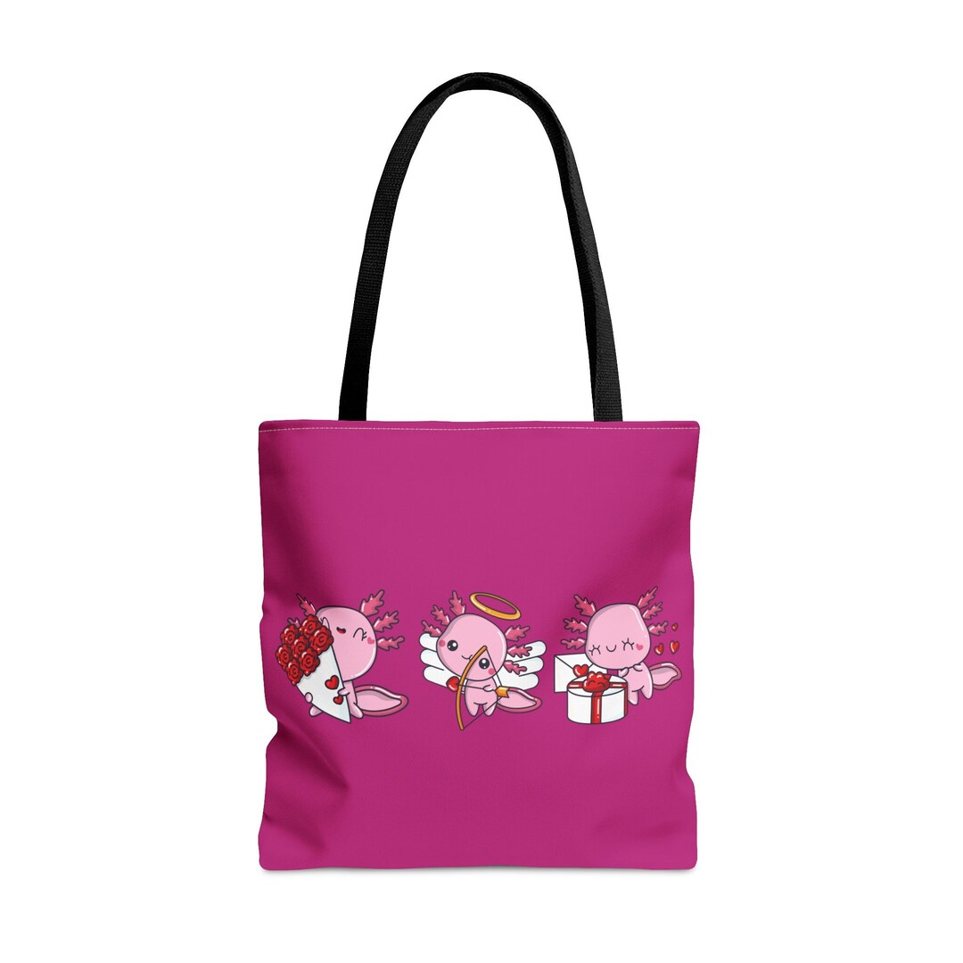 Axolotl Tote Bag, Axolotl Bag, Axolotl Gifts, Anime Tote Bag, Kawaii ...