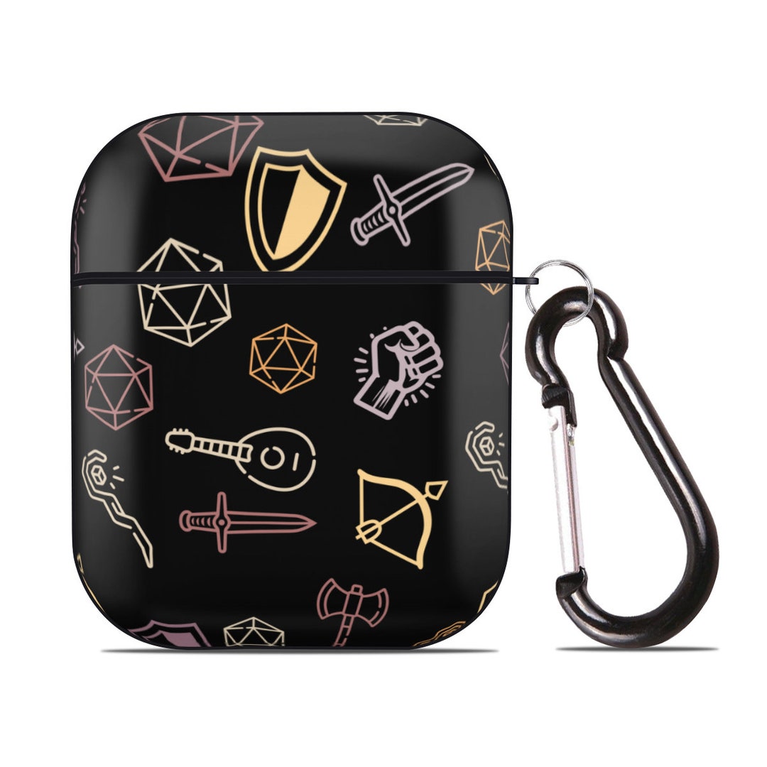 Dnd Apple AirPod 2 Case: D20, Swords, Magic Staff - Gift for Dungeon ...