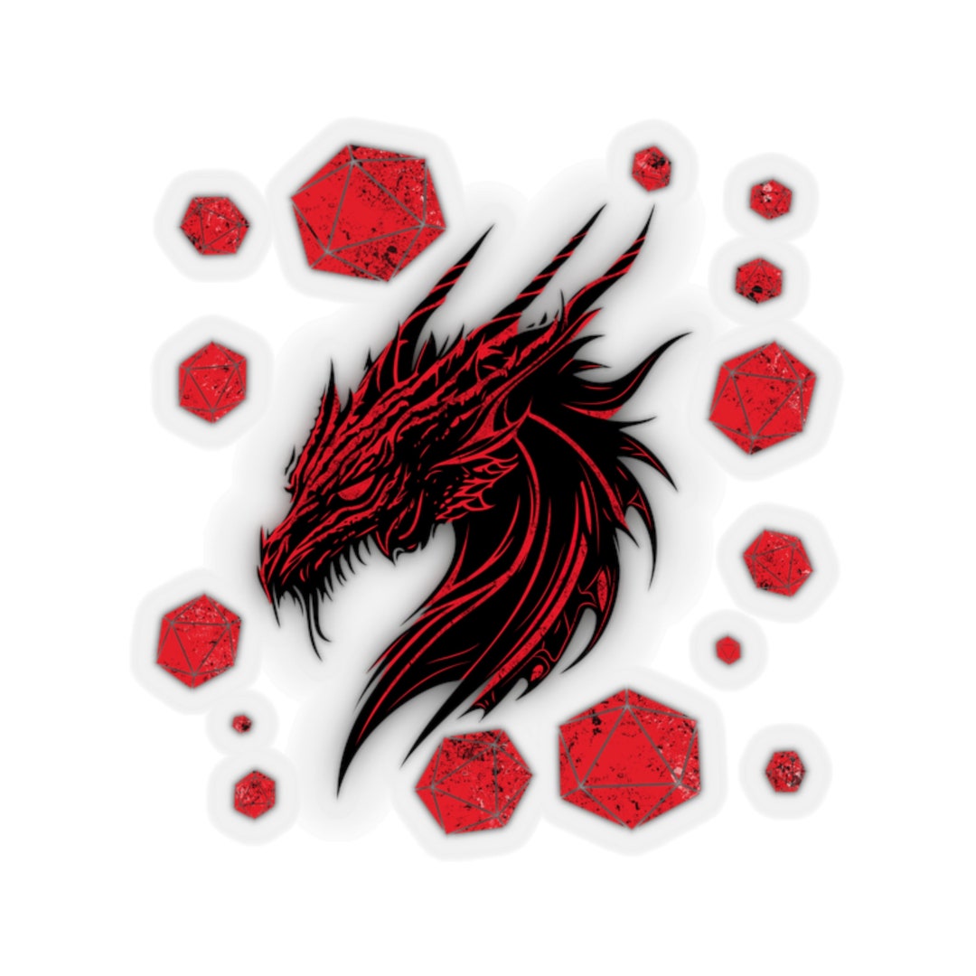 Dnd Dragon Sticker, Dnd Sticker, Dnd Dice Gift, Dnd Gifts, Dnd, DM ...