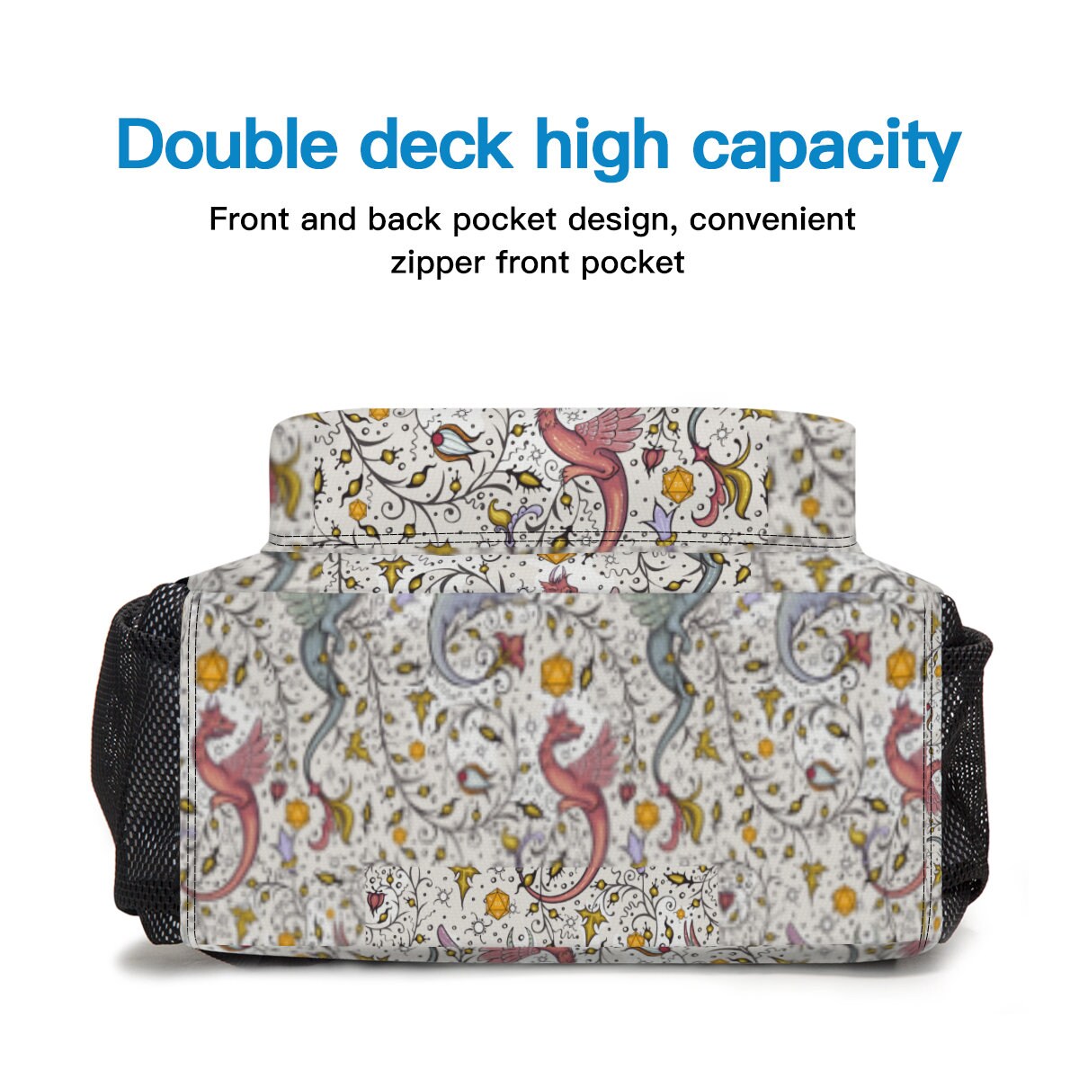 Dnd School Backpack Dnd Bag Dnd Dice Bag Back to School - Etsy