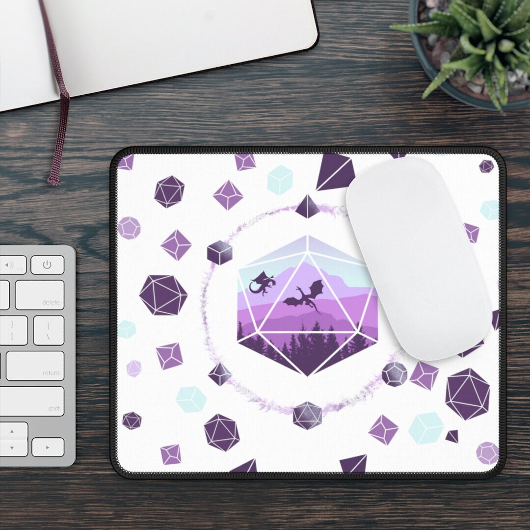 Dnd Mouse Pad, Dnd Gaming Pad, Dnd Gifts, Dnd, D20 Dice Gifts, Mouse ...