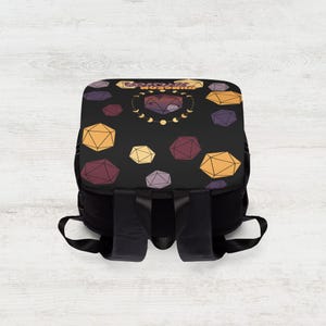 Personalized Vintage Shoulder Bag, Dnd Backpack, Dnd D20 Dice, Dungeon ...