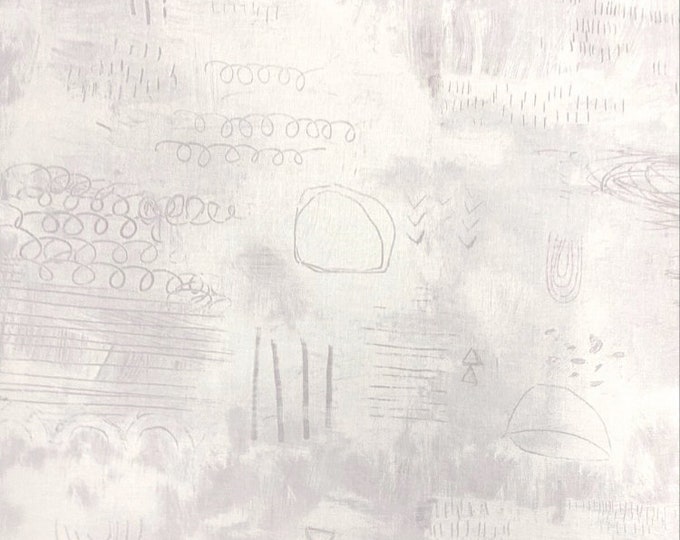 Wyndham Color Theory Scribble Paper White 52386D Fabric, by the Yard - Etsy