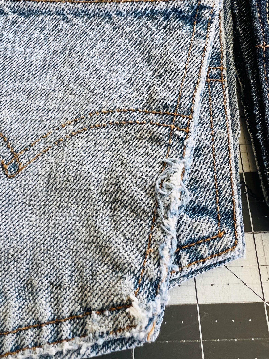 Pockets From Denim Jeans, up Cycled Denim Pockets, Recycled Cotton ...