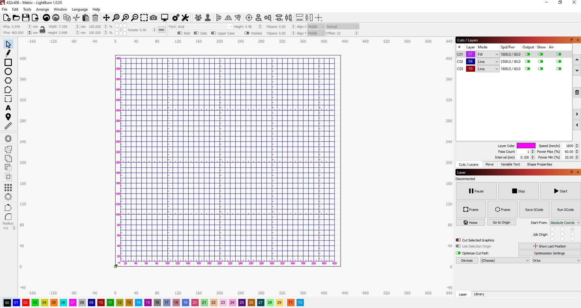 Laser Grid 17 X 16 432mm X 406mm Xtool D1 | Etsy New Zealand