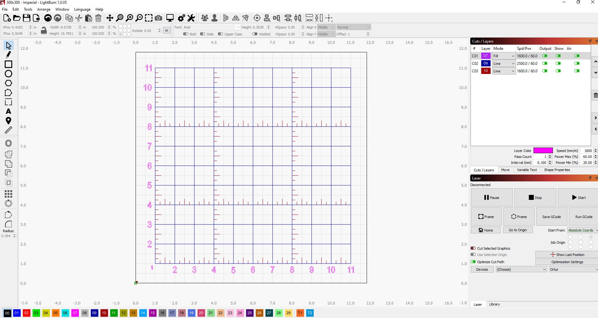 Laser Grid Pack 300mm X 300mm Work Area Twotrees Usongshine Totem Tt-5 ...