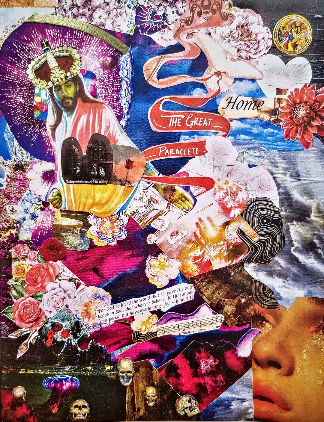 Vaporwave Jesus Print - Etsy