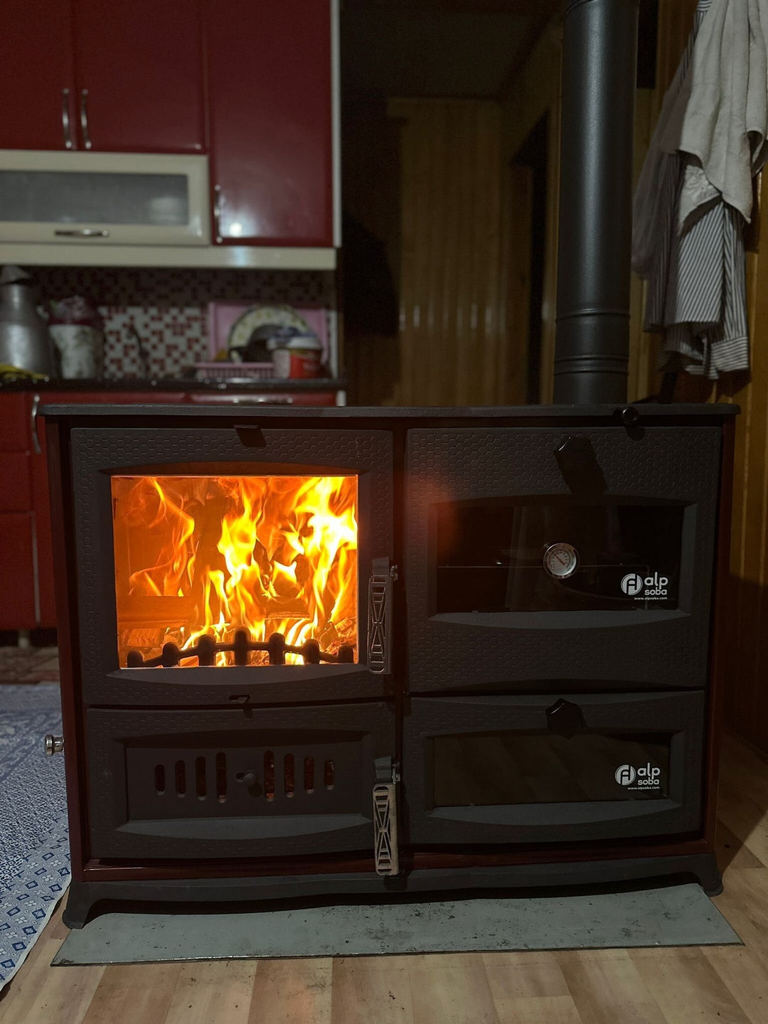 Metal Enameled Wood Stove With Oven Kitchen Stove Range Stove Wood metal-enameled-wood-stove-with-oven-kitchen-stove-range-stove-wood