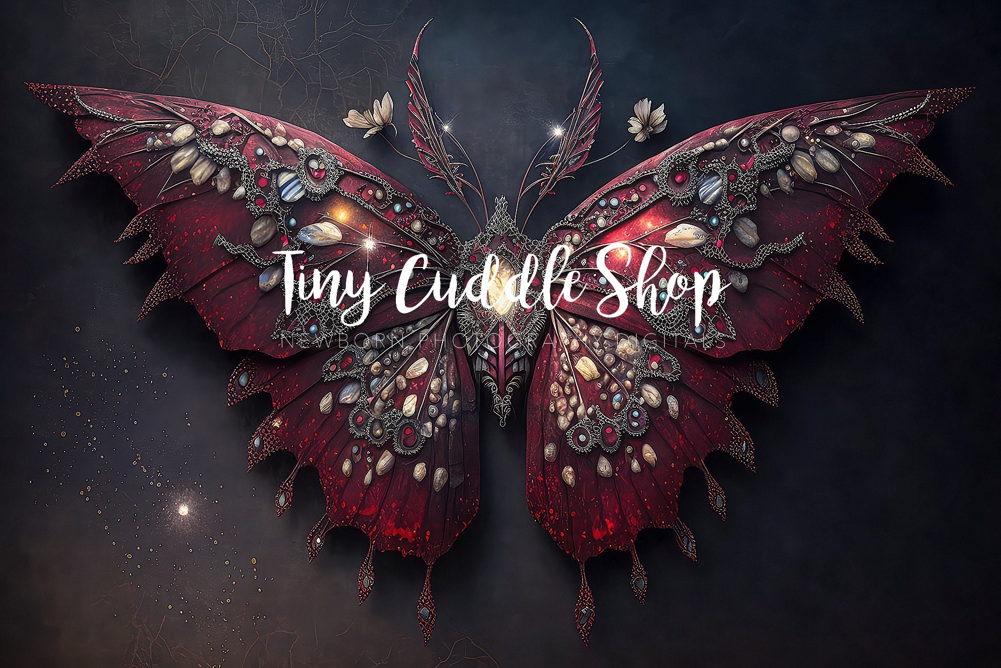 Newborn Digital Backdrop, Butterfly Backdrop Overlays, Digital Backdrop ...