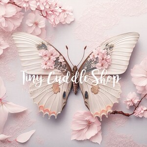 Newborn Digital Backdrop, Butterfly Backdrop Overlays, Digital Backdrop ...