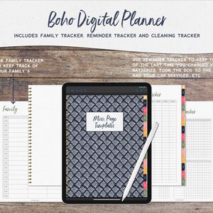 Boho Digital Planner, Goodnotes Planner, iPad Planner, Undated Planner ...