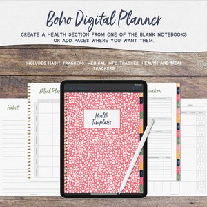 Boho Digital Planner, Goodnotes Planner, iPad Planner, Undated Planner ...