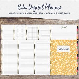 Boho Digital Planner, Goodnotes Planner, iPad Planner, Undated Planner ...