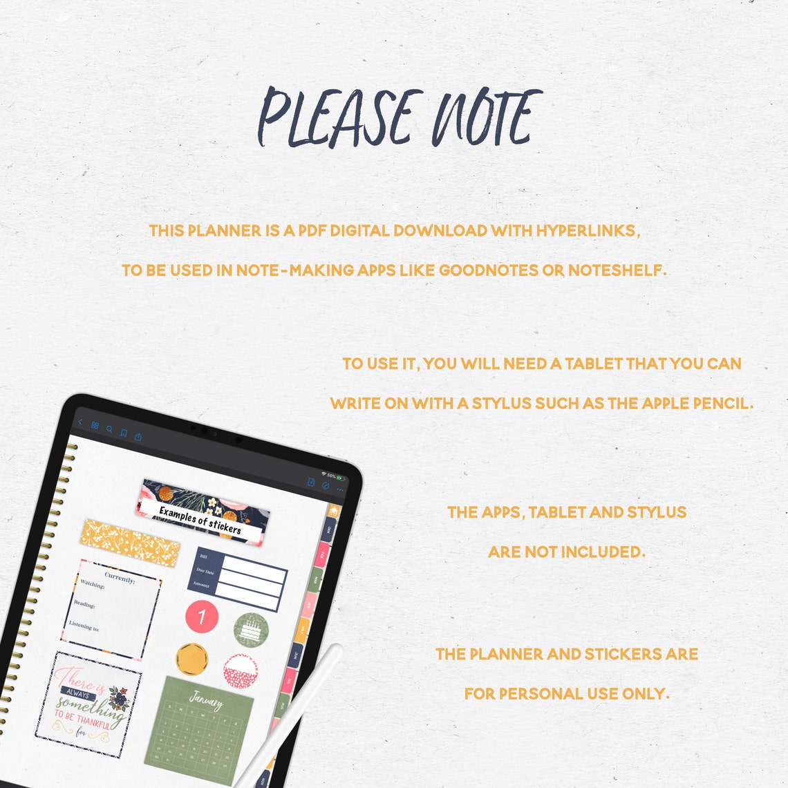 Boho Digital Planner, Goodnotes Planner, iPad Planner, Undated Planner ...