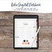 Boho Digital Notebook, 12 Subject Digital Notebook, Goodnotes Notebook ...