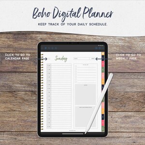 Boho Digital Planner, Goodnotes Planner, iPad Planner, Undated Planner ...