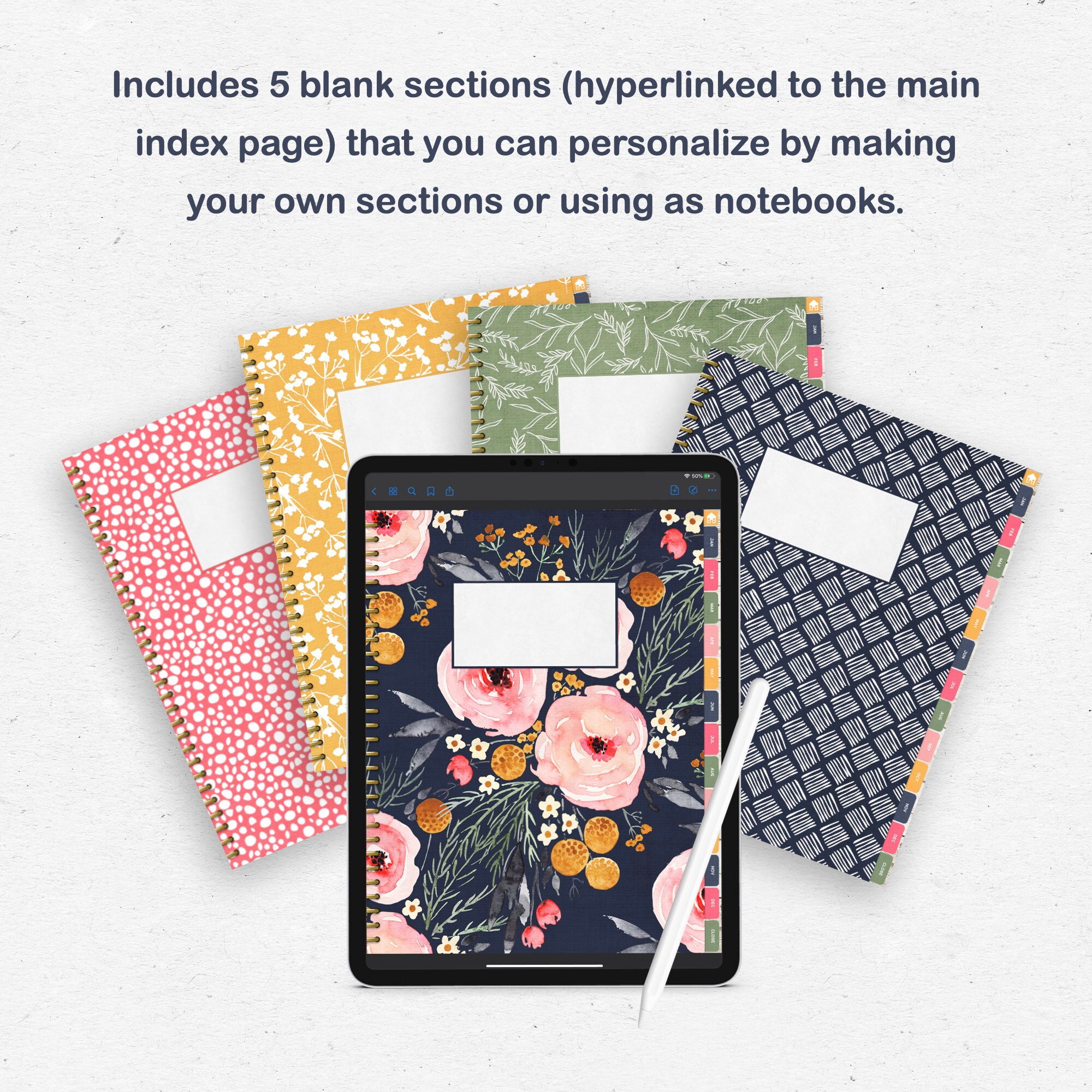 Boho Digital Planner, Goodnotes Planner, iPad Planner, Undated Planner ...