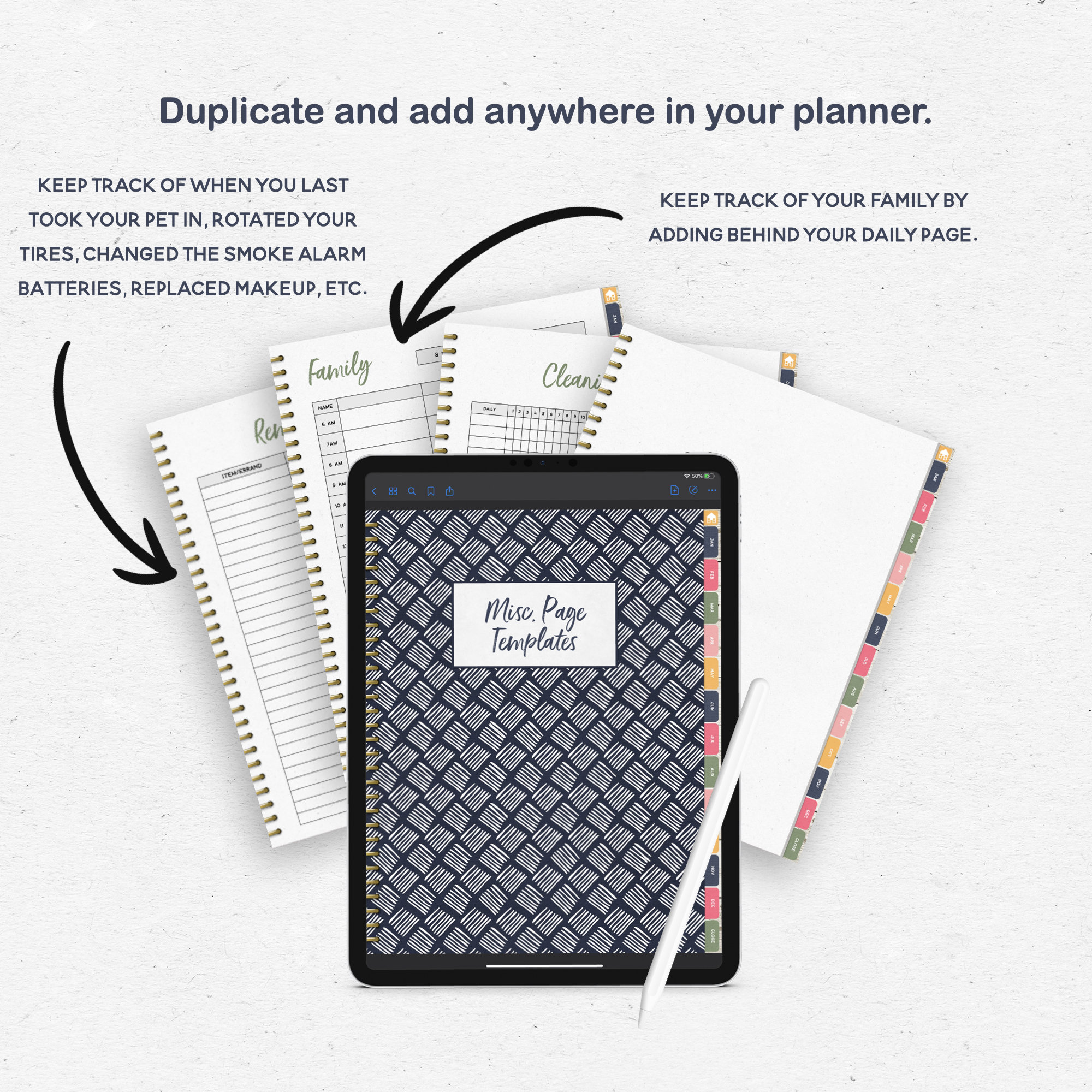 Boho Digital Planner, Goodnotes Planner, iPad Planner, Undated Planner ...