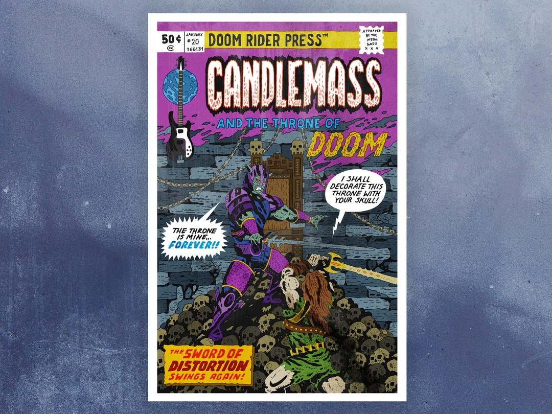 Candlemass Art Poster — A Tribute to the Legendary Doom Metal Band ...
