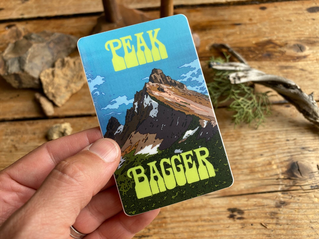 Peak Bagger Sticker - (2.5x4 Inches) Mountain Peak Sticker - Nature ...