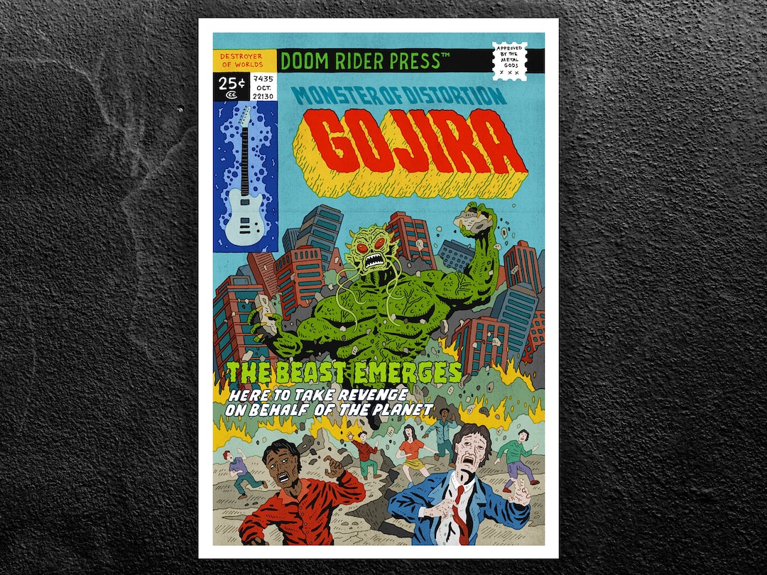 Gojira Poster — Music Poster - Heavy Metal Art - Etsy