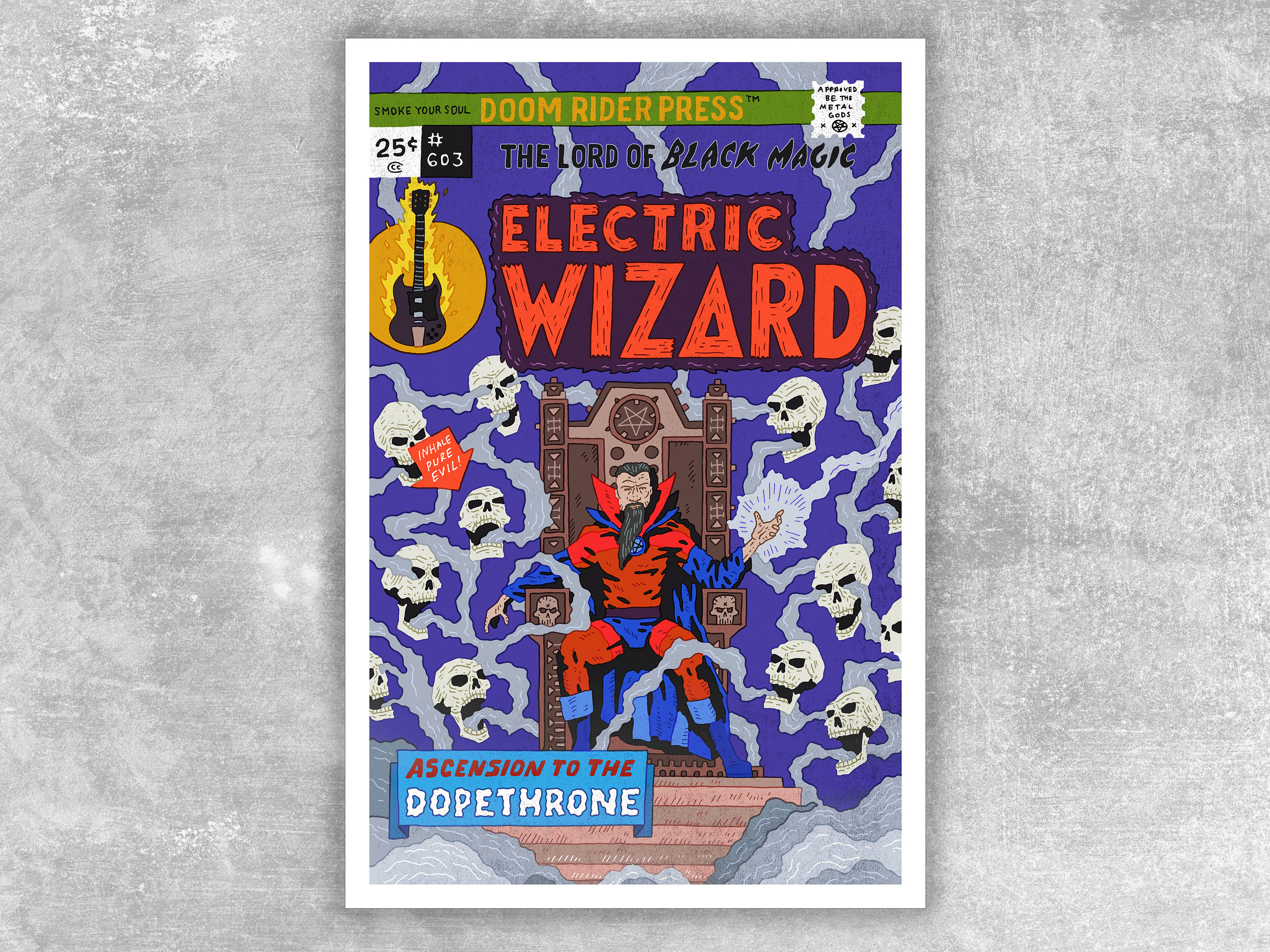 Electric Wizard We Live Poster