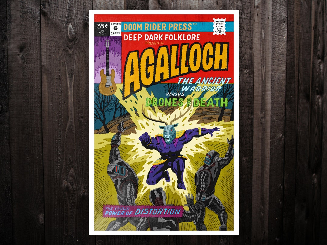 Agalloch Art Poster — A Tribute to the Legendary Folk Metal Band. Heavy ...