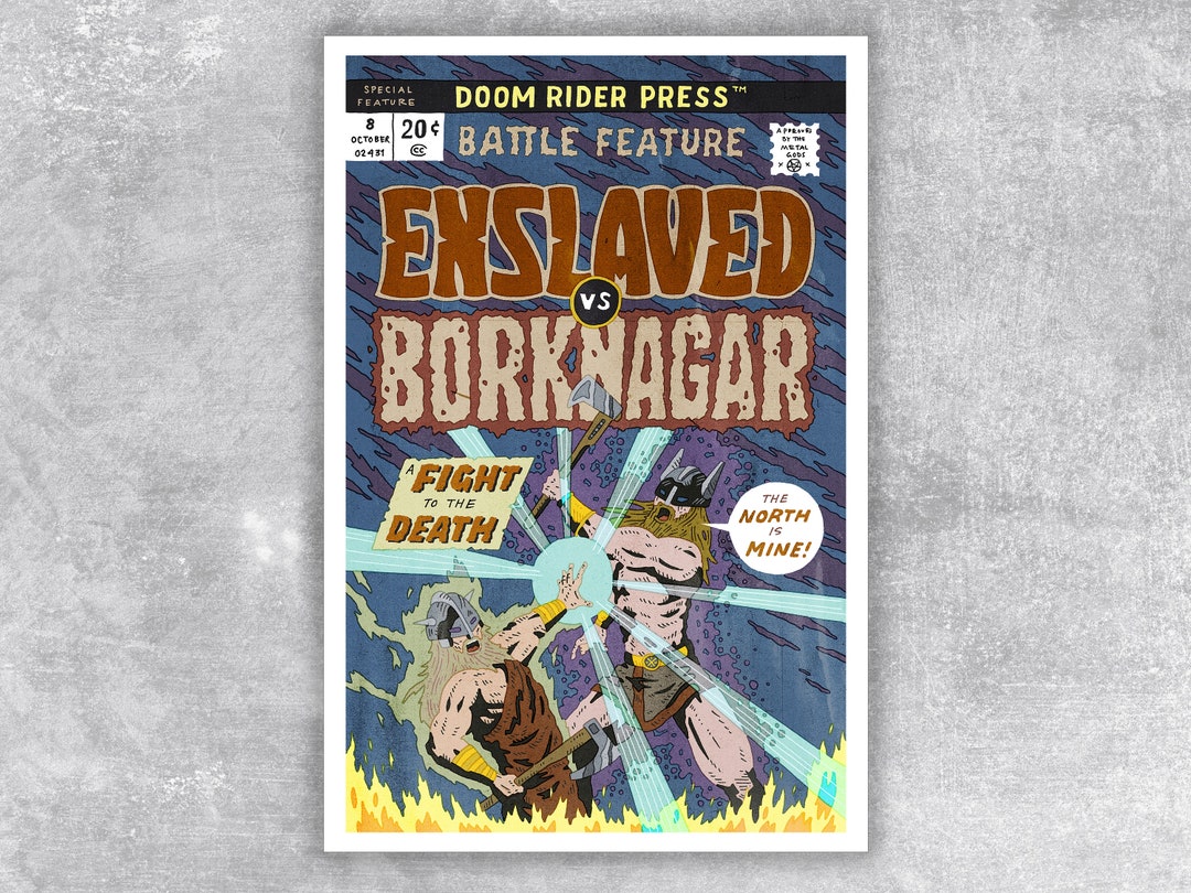 Enslaved Vs. Borknagar Art Poster - Etsy