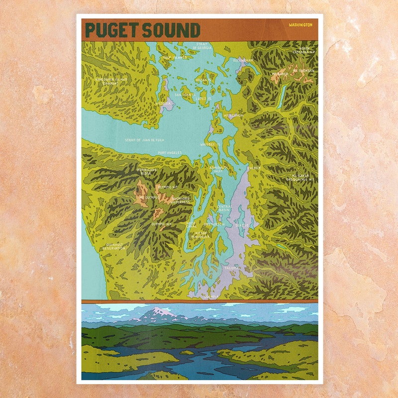 Puget Sound Art - Etsy
