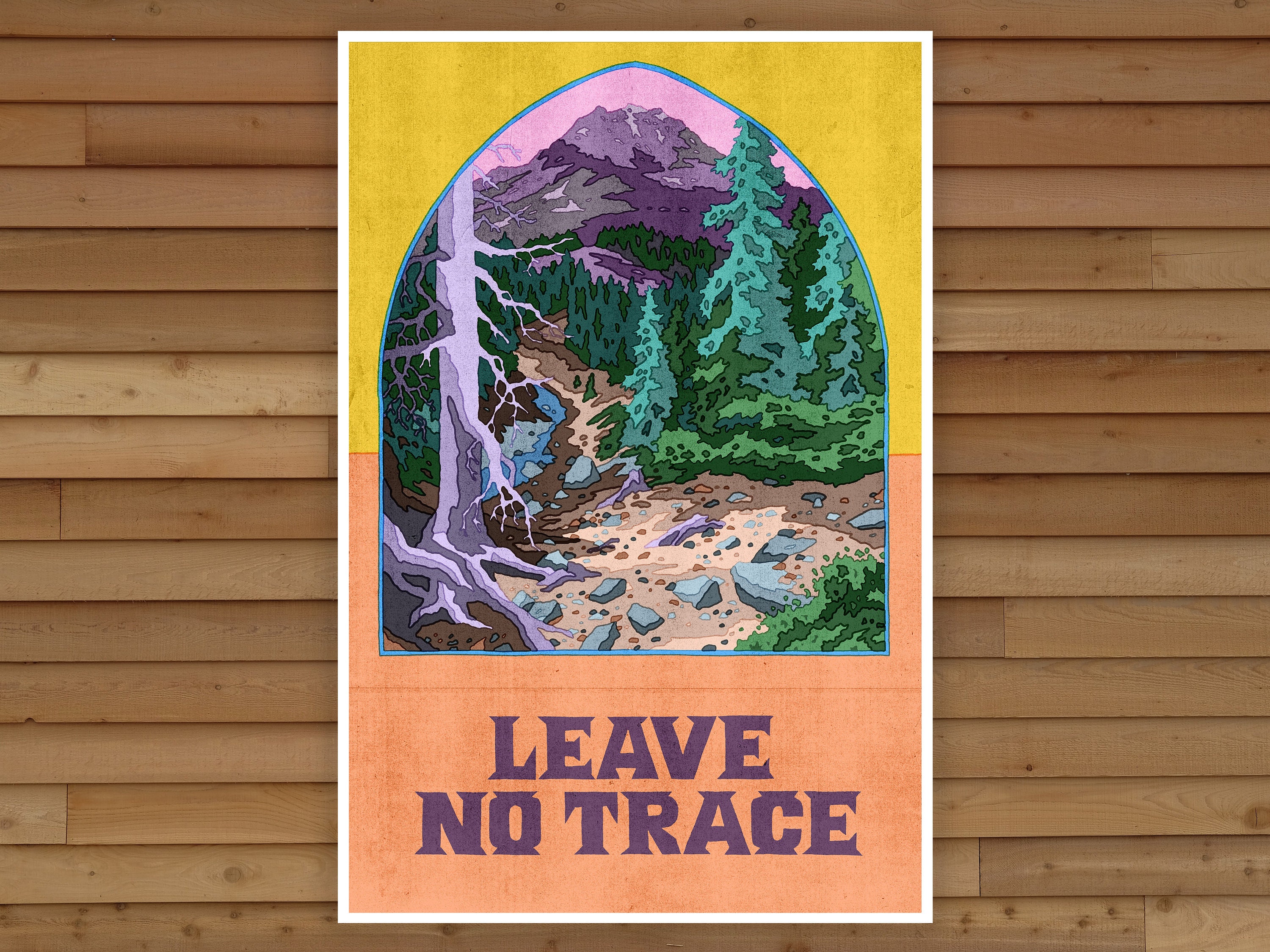 Leave No Trace - Original High Quality Art Print - Etsy