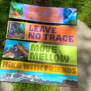 Leave No Trace - Nature Bumper Sticker - Hiking - Exploring the Wild ...