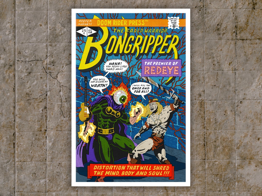 Bongripper Art Poster — A Tribute to the Legendary Stoner Doom Metal ...