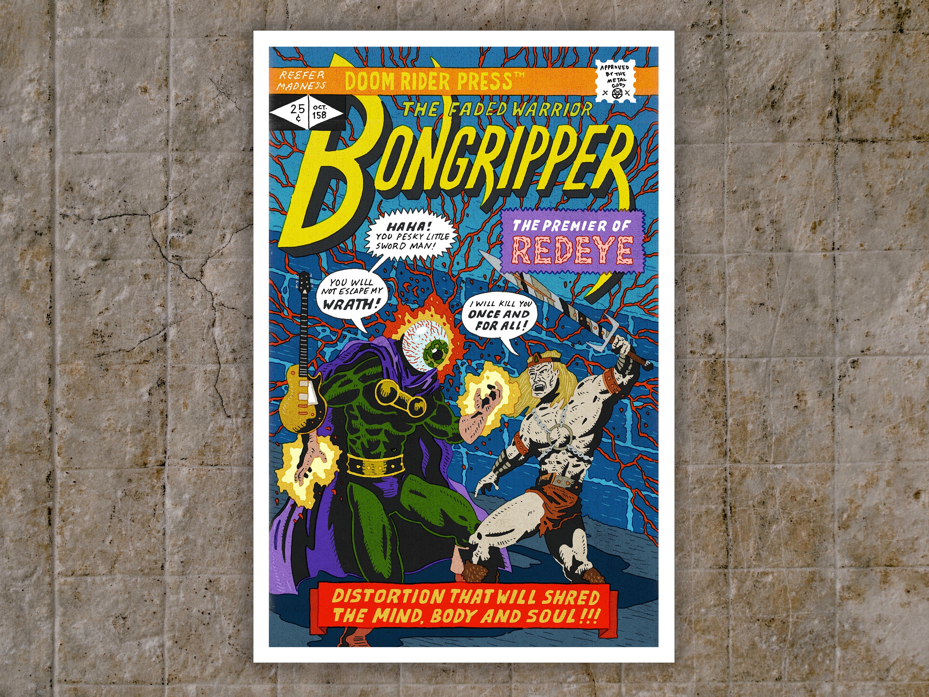 Bongripper Art Poster — A Tribute to the Legendary Stoner Doom Metal Band - Etsy